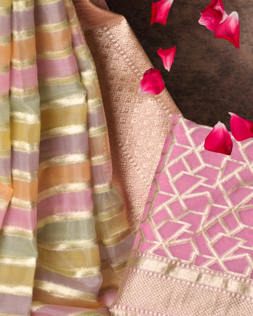 Rangkat Kora Silk Banarsi Suit Set - Ushnak Mal Mool Chand